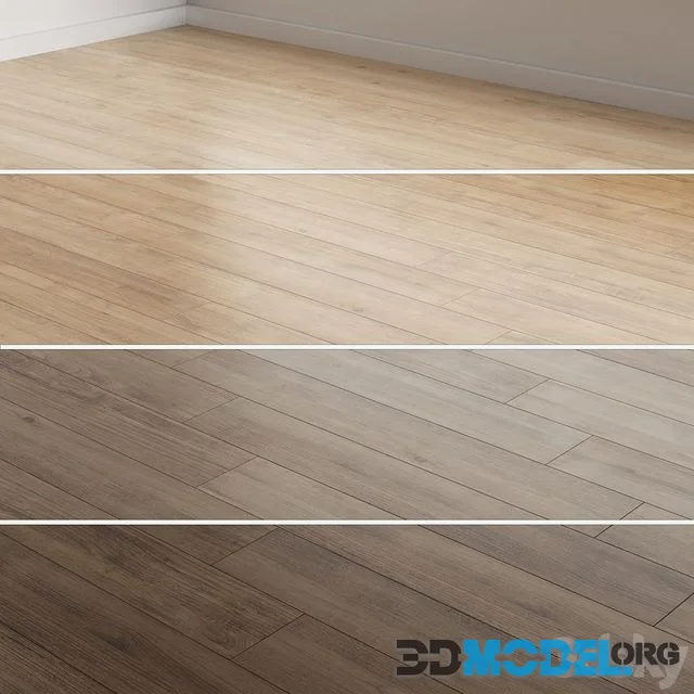 3D Model – Oak Flooring 4 colors 5 installations 11