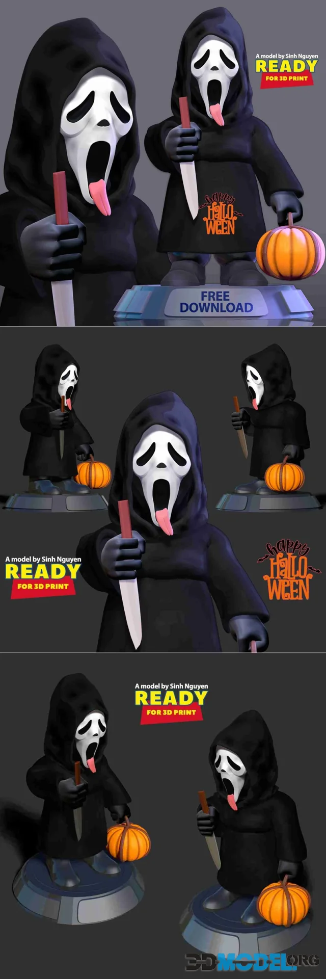 3D Model – Ghostface – Printable