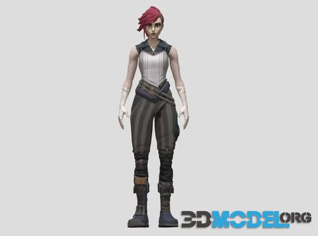 3D Model – Arcane Vi Fanart