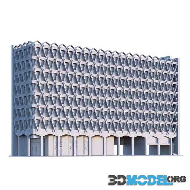 3D Model – Facade parking
