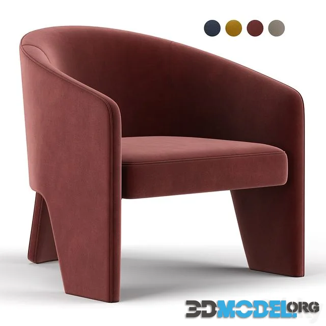 3D Model – Fae Accent Chair