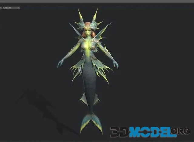 3D Model – Mermaid (PBR)