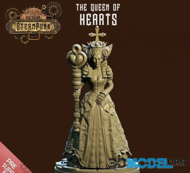 3D Model – Queen of Hearts 1