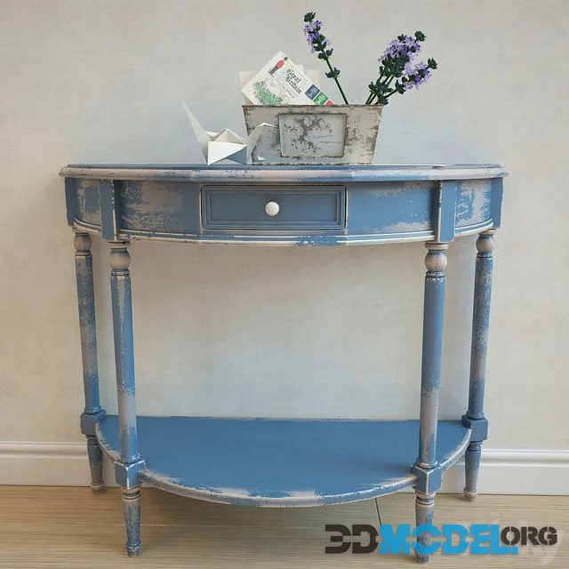 3D Model – Shabby chic set