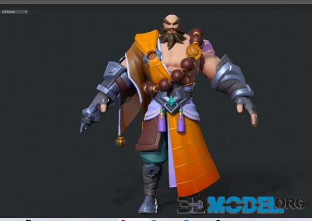 3D Model – The monk