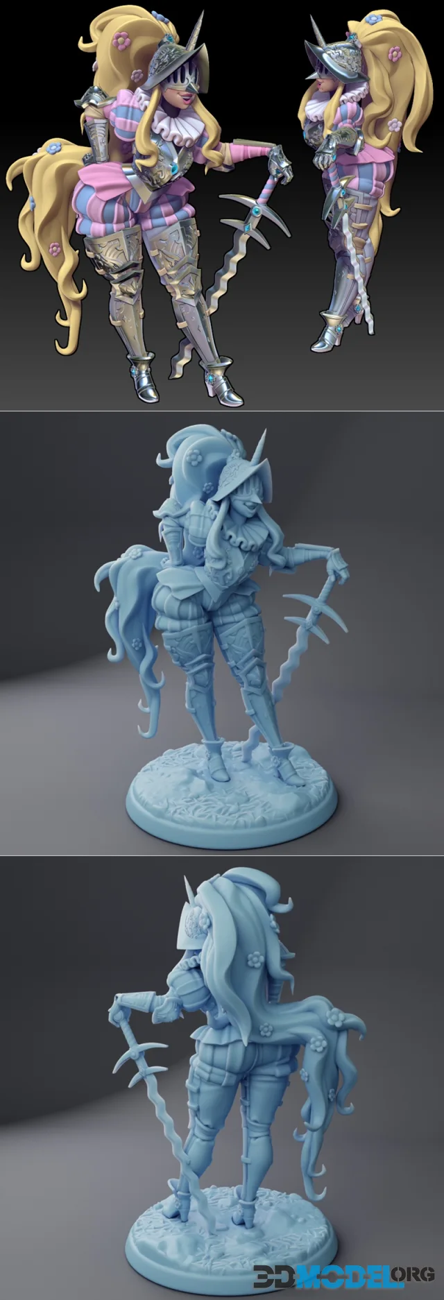 3D Model – Lady Inez – Printable