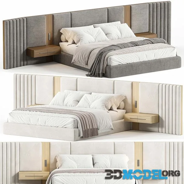 3D Model – Double bed BEACON