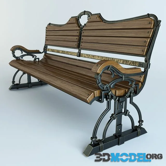 3D Model – Forged bench