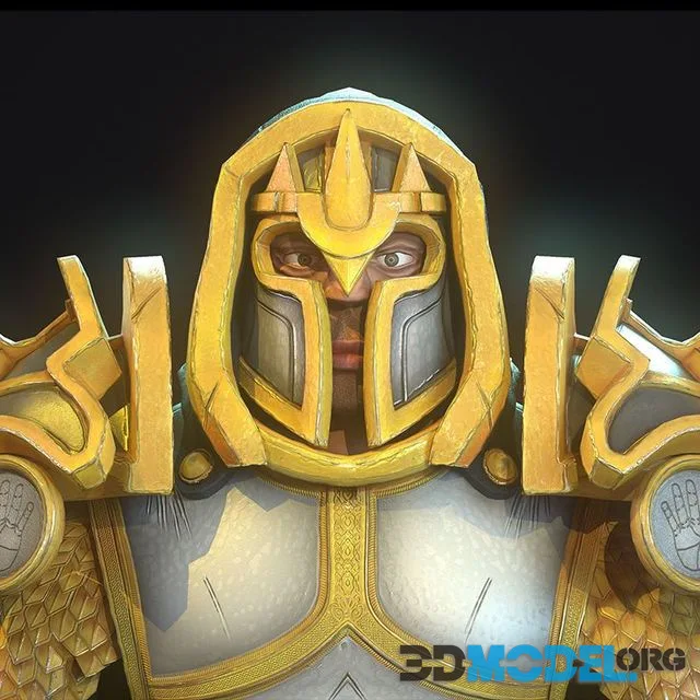 3D Model – Paladin (PBR)