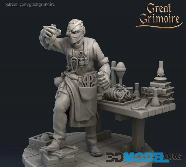 3D Model – Doctor Dr miniature