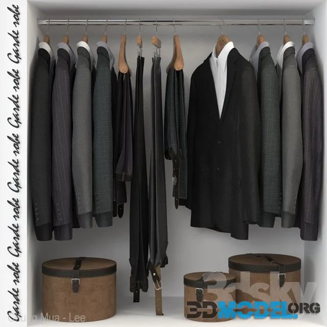 3D Model – Garde-robe 03