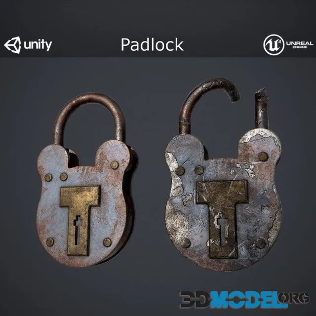 3D Model – Padlock (PBR)