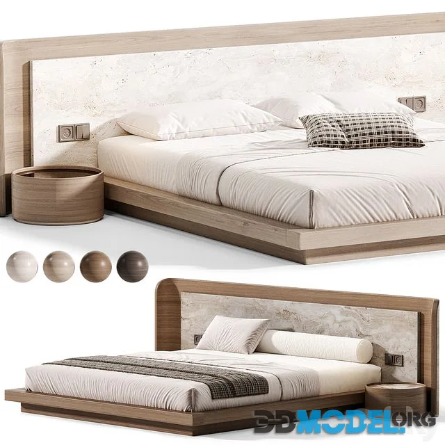 3D Model – Double bed 04