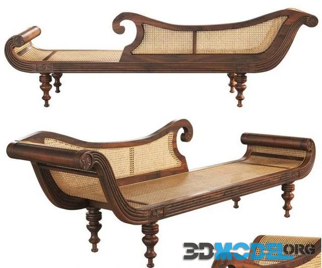 3D Model – Indochine Bench 02