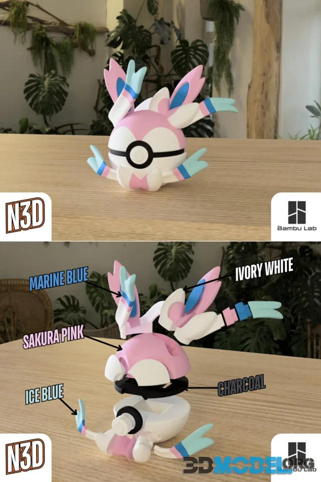 3D Model – Sylveon – Printable