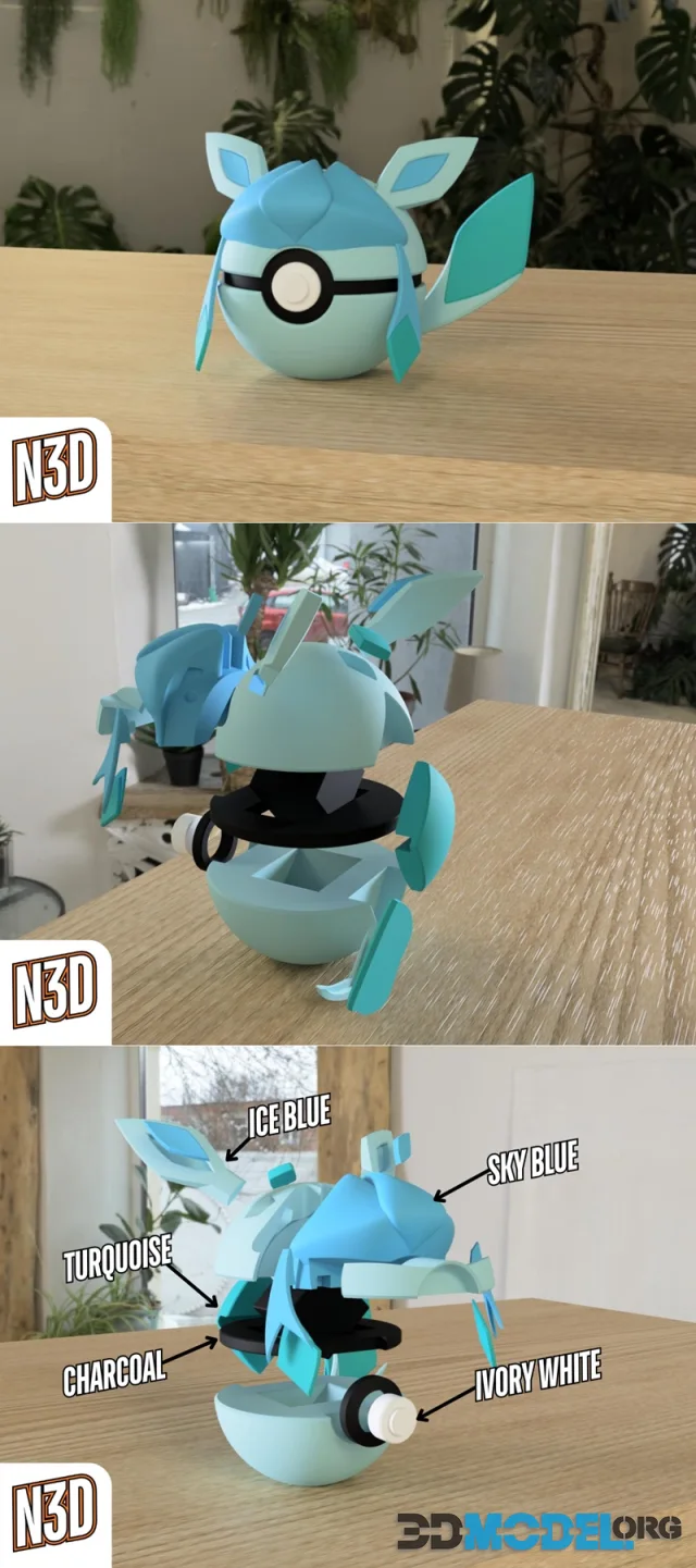 3D Model – Glaceon – Printable