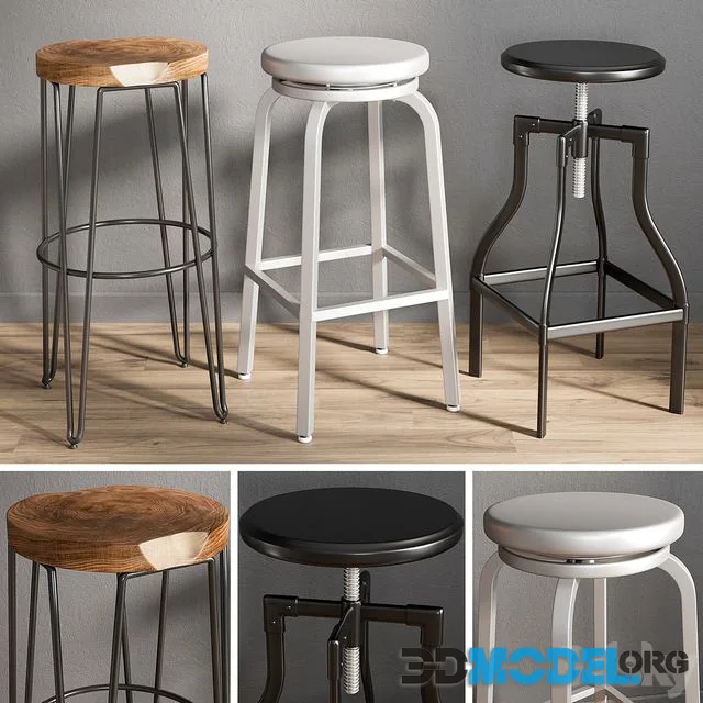 3D Model – Bar stools 1