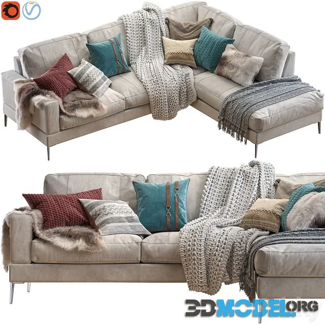 3D Model – Capri sectional sofa