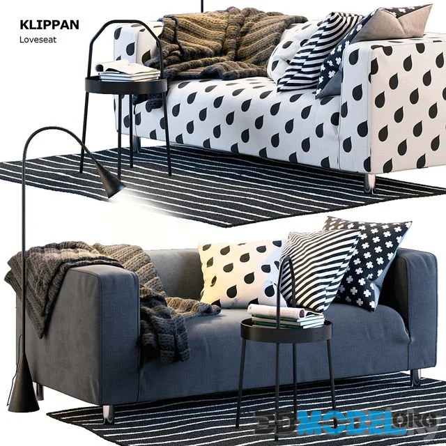 3D Model – KLIPPAN IKEA, sofa
