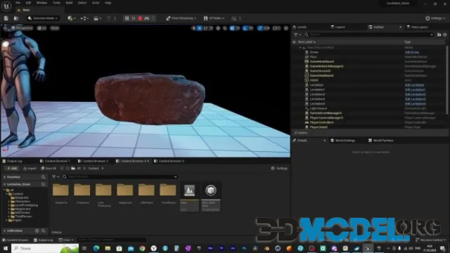 Unreal Engine asset – Levitation_Stone