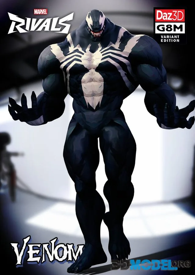 Marvel Rivals - Venom for G8M | Daz Studio, Poser