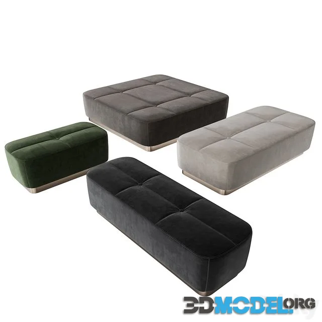 3D Model – Minotti Jacques Set