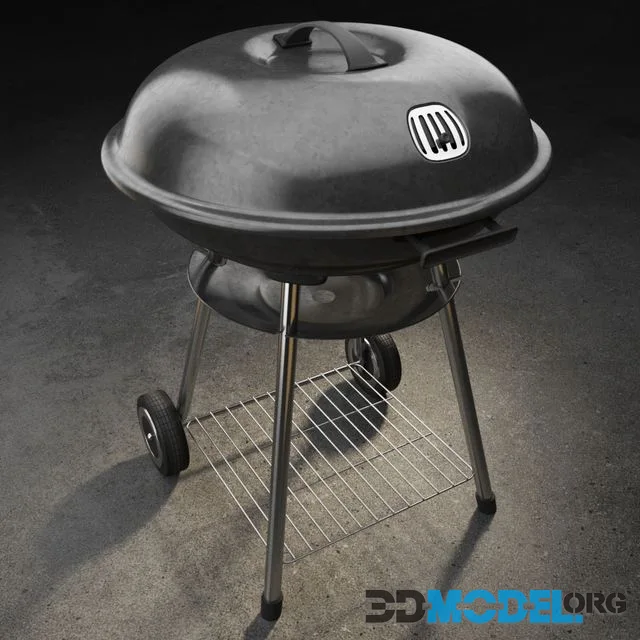 3D Model – Round grill
