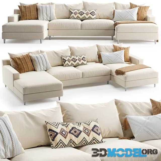 3D Model – Sloan U-Sectional Sofa