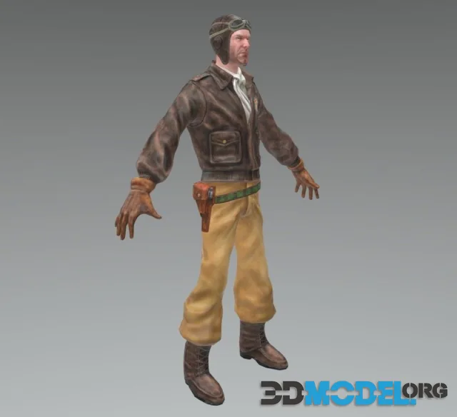 3D Model – Us Pilot (PBR)