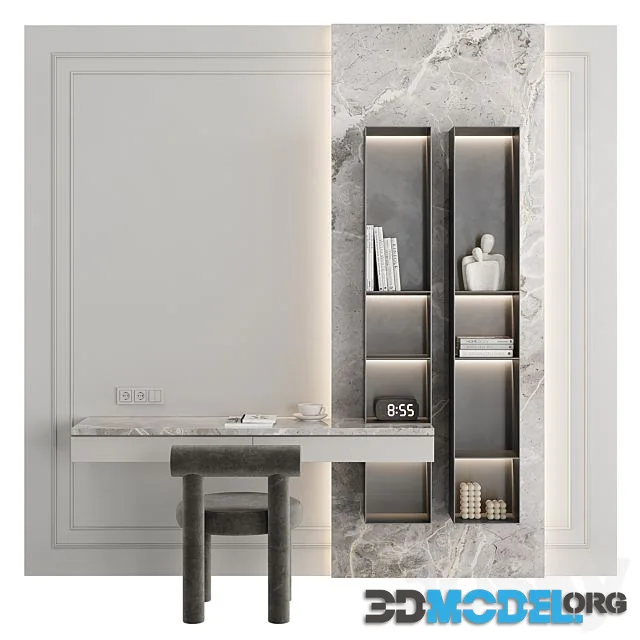 3D Model – Workplace 005 KM