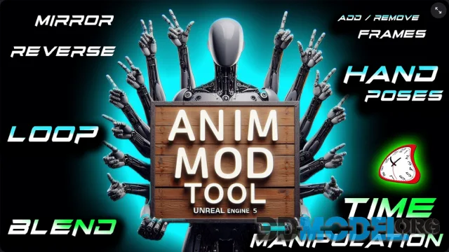 Unreal Engine asset – ANIM MOD TOOL [Animation Modifier: blend, mirror, reverse Animations and ...