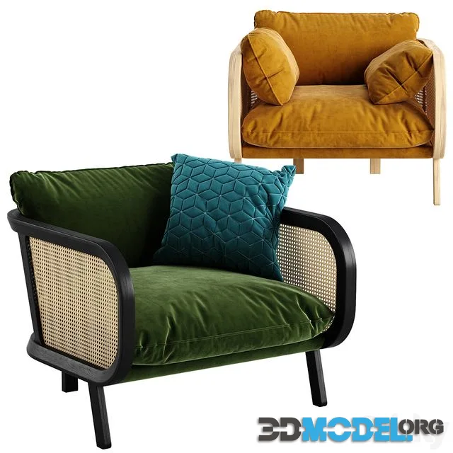 3D Model – Buzzi cane chair