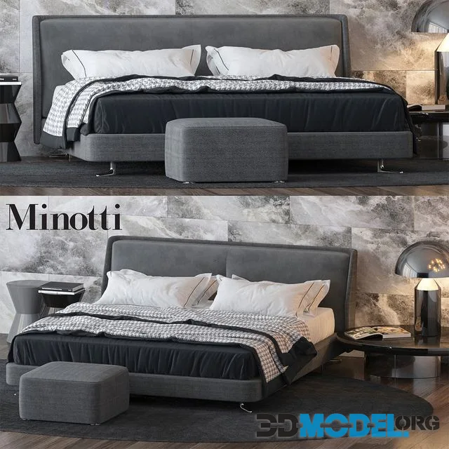 3D Model – Bed by Minotti