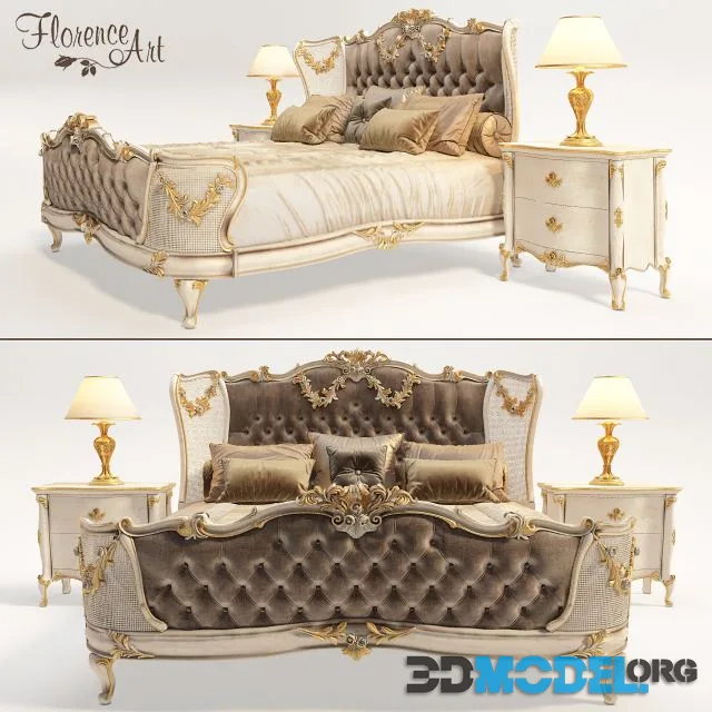 3D Model – Bed Florence Ar