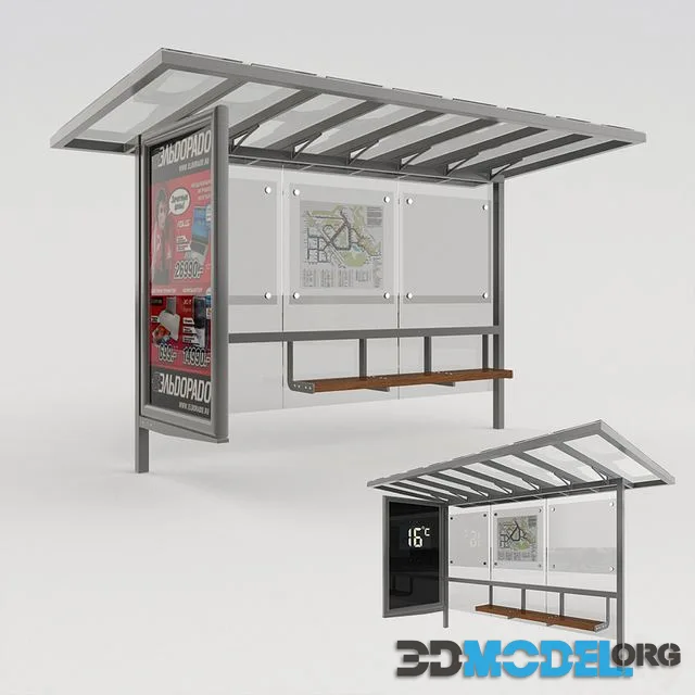 3D Model – Bus stop