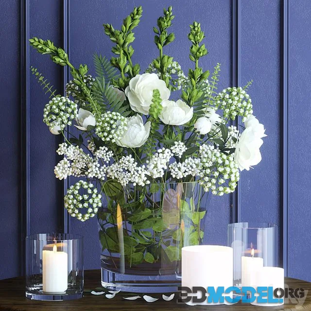 3D Model – Spring flowers 2