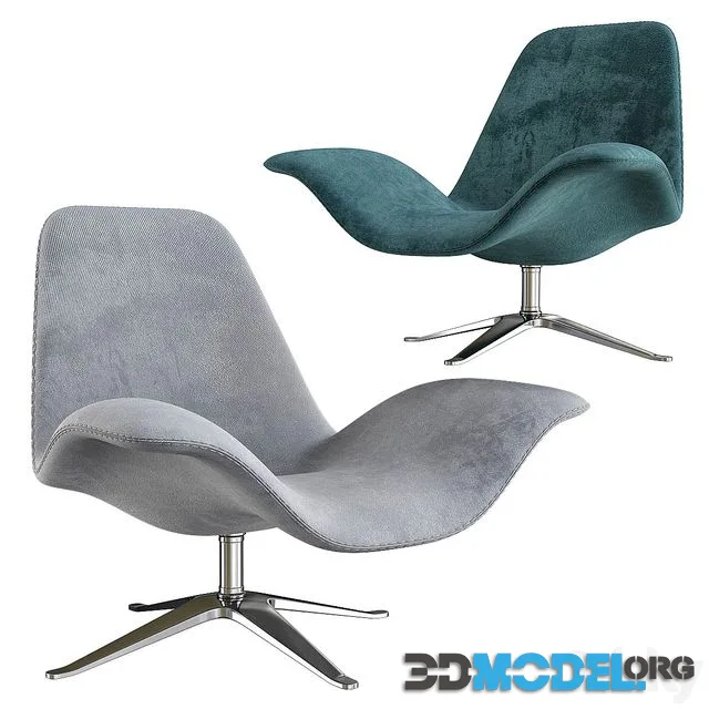 3D Model – Concord Low Fabric Armchair
