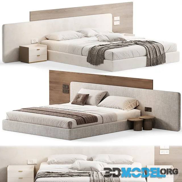 3D Model – Double bed 03