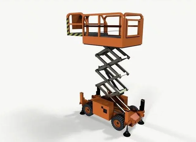 3D Model – Electric Scissor Lift Low-poly (PBR)