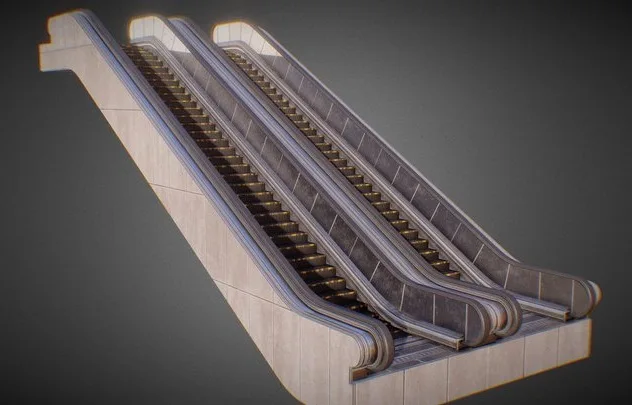 3D Model – Escalator (PBR)