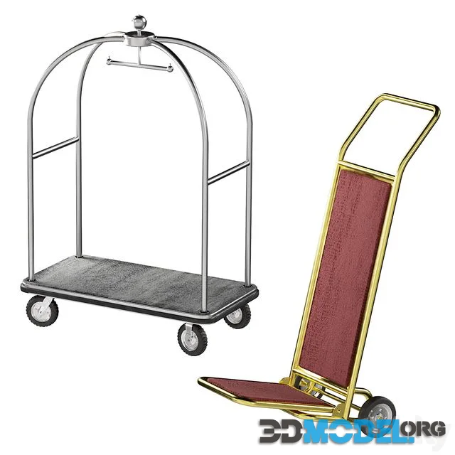 3D Model – Hotel trolley