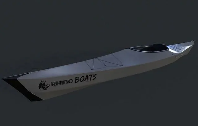 3D Model – Kayak Sea Boat Rhino Boats Low Poly (PBR)