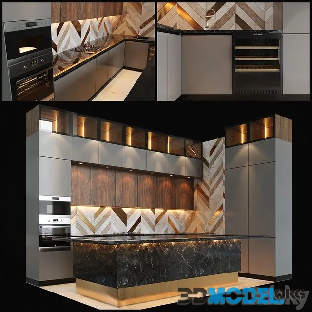 3D Model – Kitchen 002