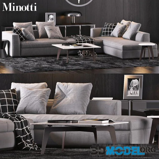 3D Model – Minotti Sofa 157