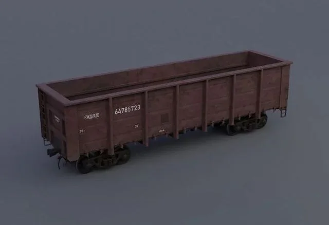 3D Model – Open wagon (PBR)
