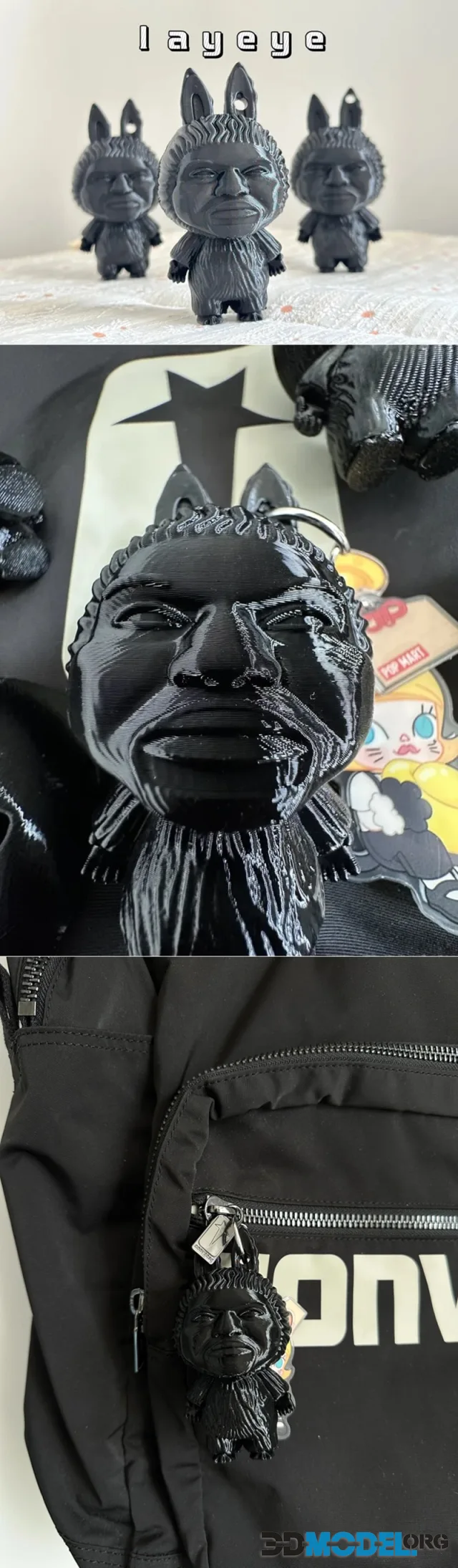 3D Model – layeye yebubu Kanye West X labubu – Printable