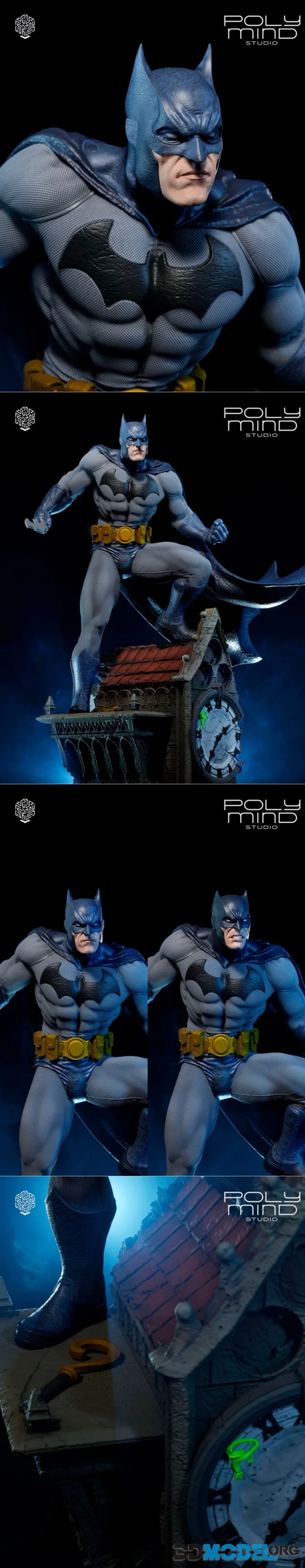 3D Model – PolyMind Studio - Batman – Printable