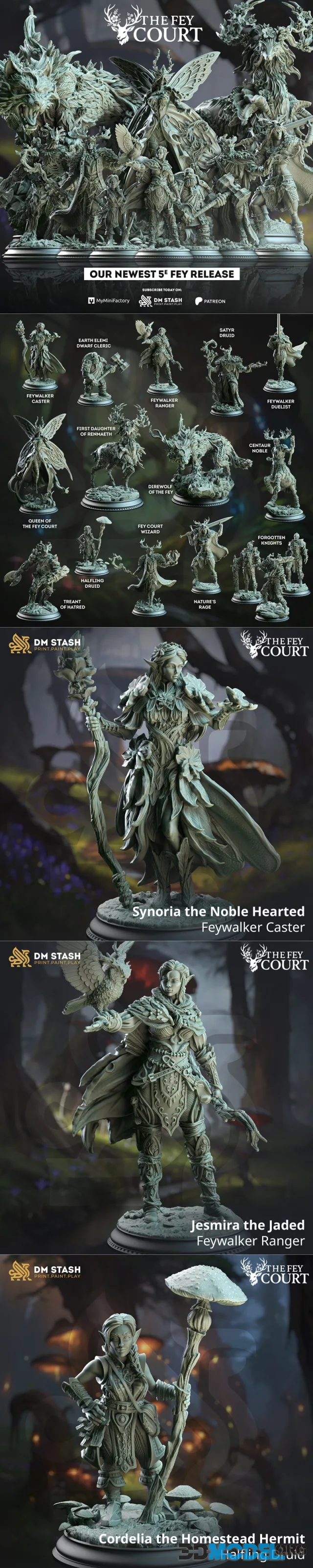 3D Model – DM Stash - The Fey Court May 2025 – Printable