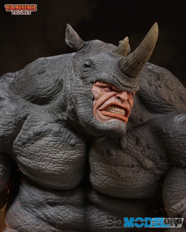 3D Model – Tanuki Figures - Rhino Busto – Printable