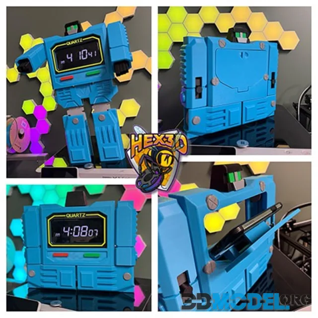 3D Model – Hex3D - Robo Watch – Printable